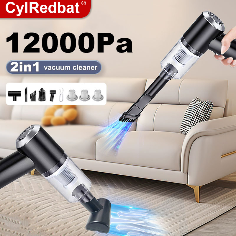 CylRedbat 4in1 12000Pa Powerful Mini Cordless Vacuum Cleaner with Wide ...