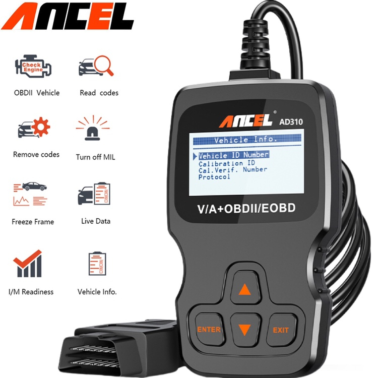 ANCEL AD310 Enhanced Obd2 Scanner Car Scanner Car Diagnosis Odb2 Car ...