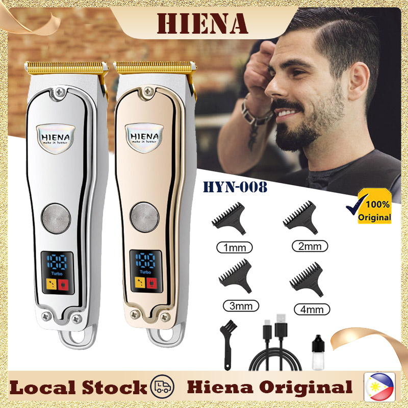 HIENA 0mm Hair Clipper Rechargeable Cordless Electric Barber Digital ...