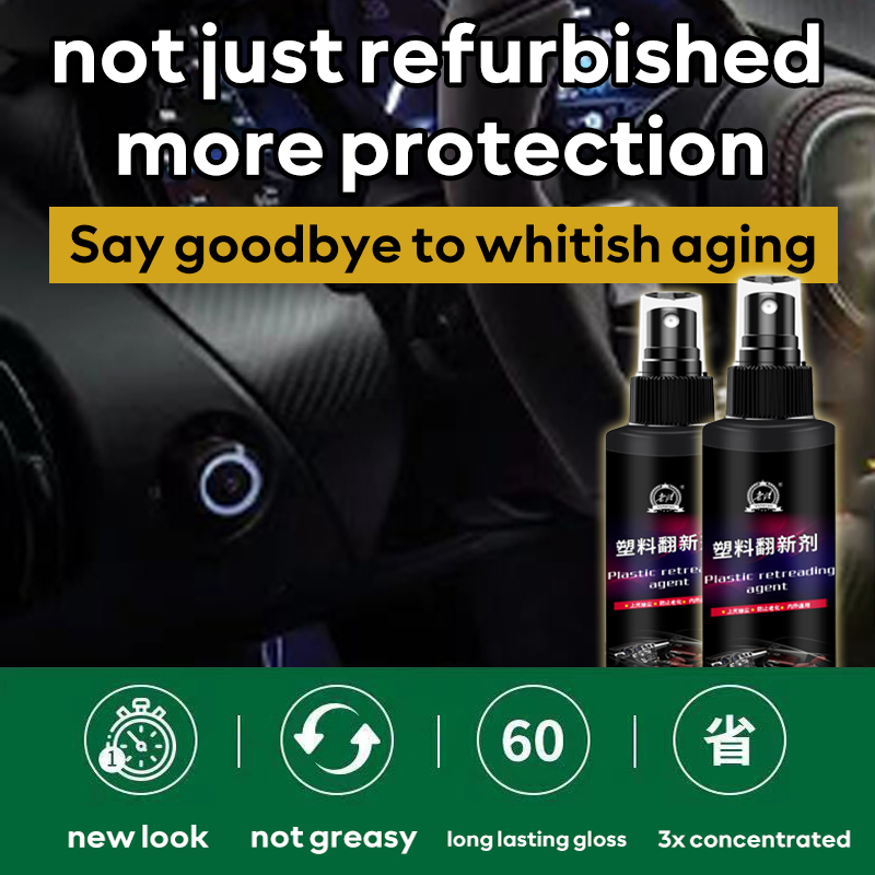 Car Plastic Renovation Coating Trim Restorer Black Plastic Restorer ...
