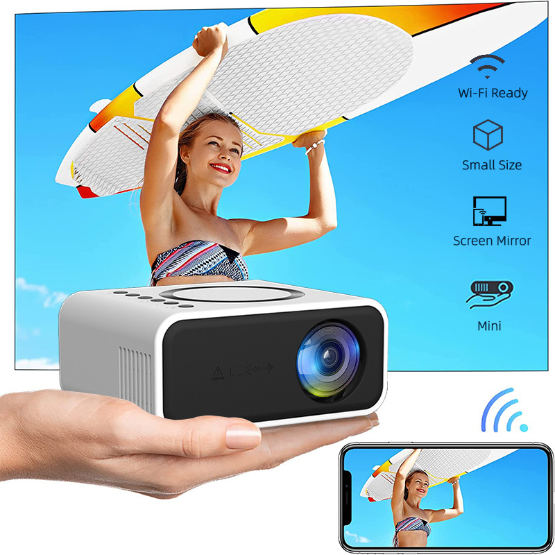 YT300 Pocket Smart Mini LED Projector Support Miracast Airplay Phone ...