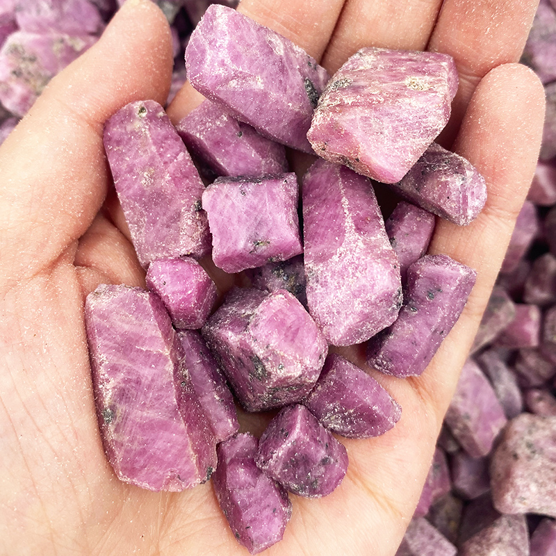 Rare Natural Columnar Red Corundum Ruby Rough Crystal Healing Gemstone ...
