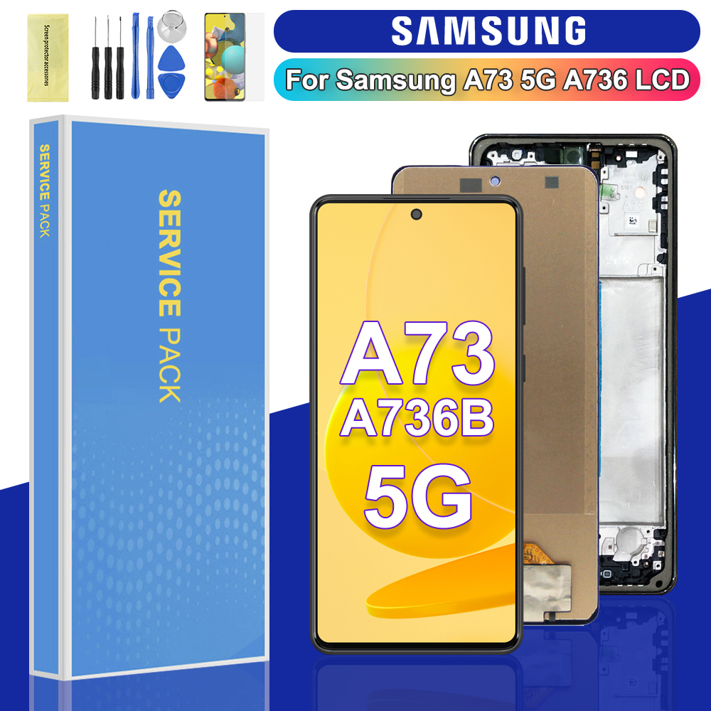 AAA+ For Samsung Galaxy A73 5G LCD With Frame Display Touch Screen ...