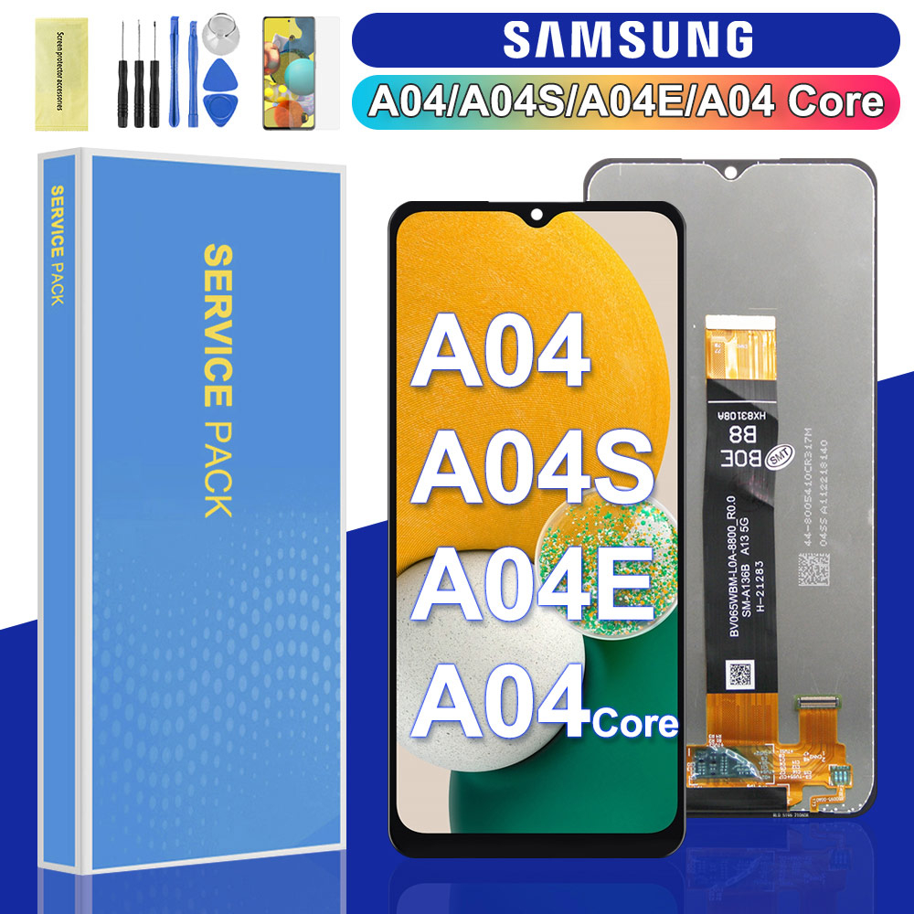 For Samsung A04 A04S A04e A04 Core LCD Display with Frame Touch Samsung ...