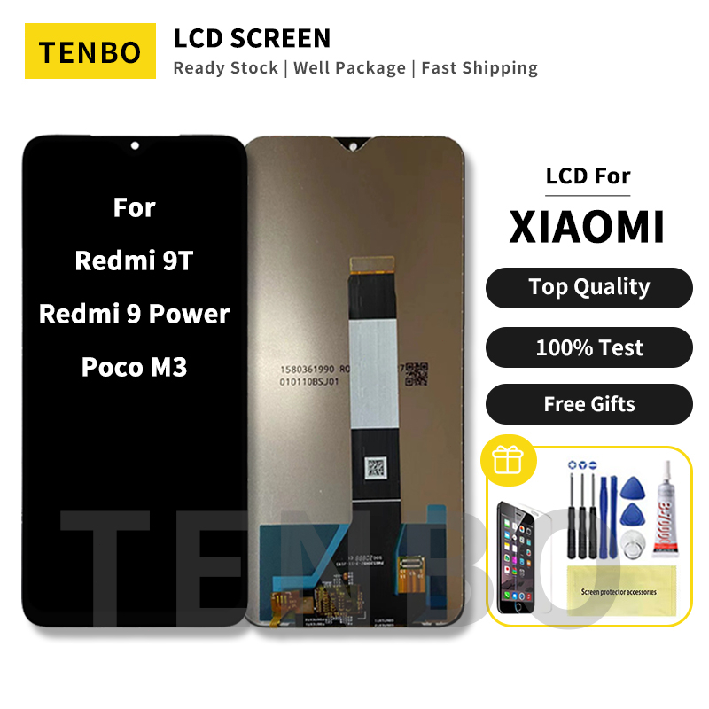 For Xiaomi Redmi 9T Redmi 9 Power Poco M3 LCD Display Screen Assembly ...