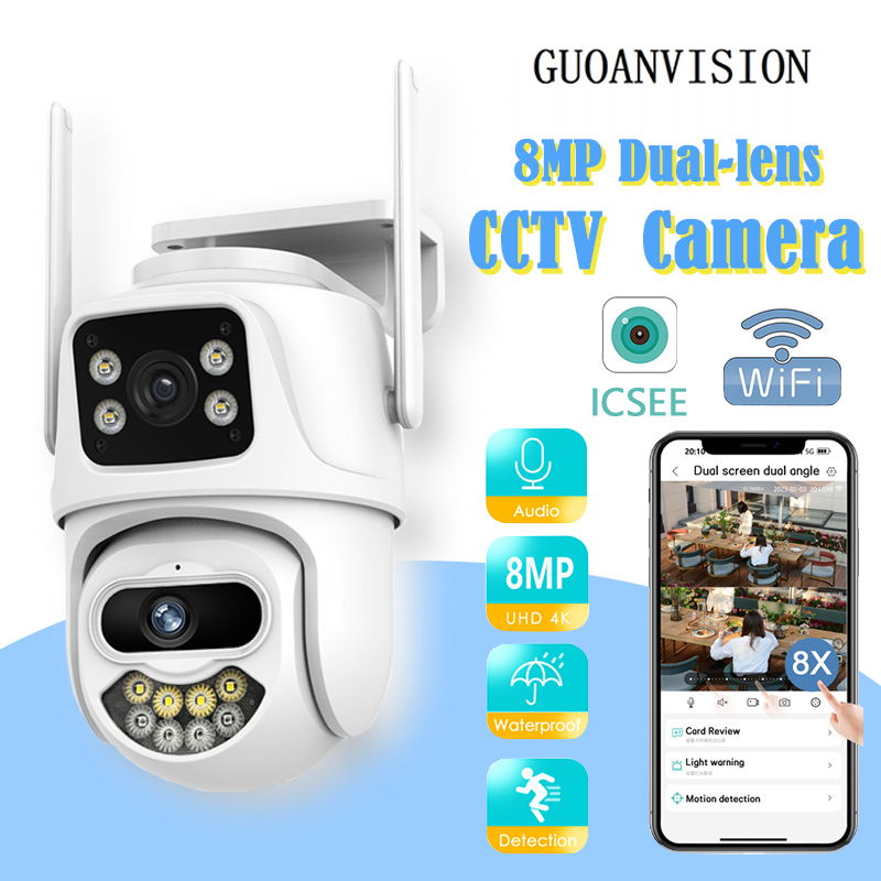 GUOANVISION CCTV Camera 2.4G Wireless WiFi Motion Detection Waterproof ...
