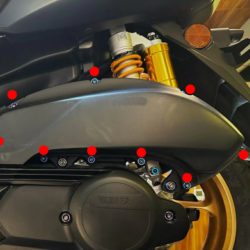 RTAMO Titanium Gr5 Air Filter Box Nmax155 Nmax V1 V2 V2.1 Aerox155 V1 ...