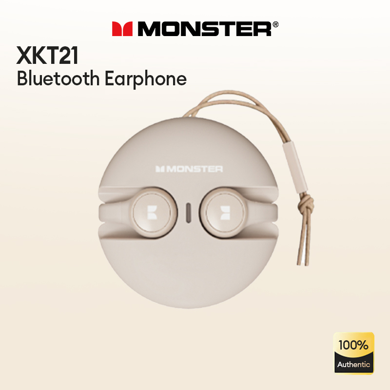 Monster Xkt21 Bluetooth Wireless Earphones Large Capacity Battery Hi-Fi ...