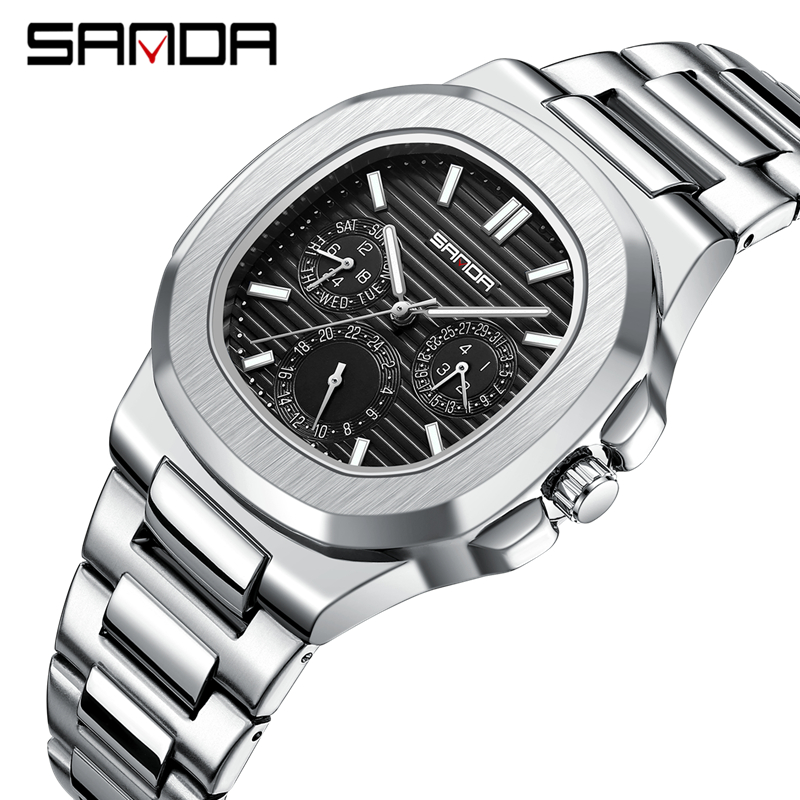 SANDA Brand Top Luxury Fashion Men's Casual Watches Waterproof Men's ...