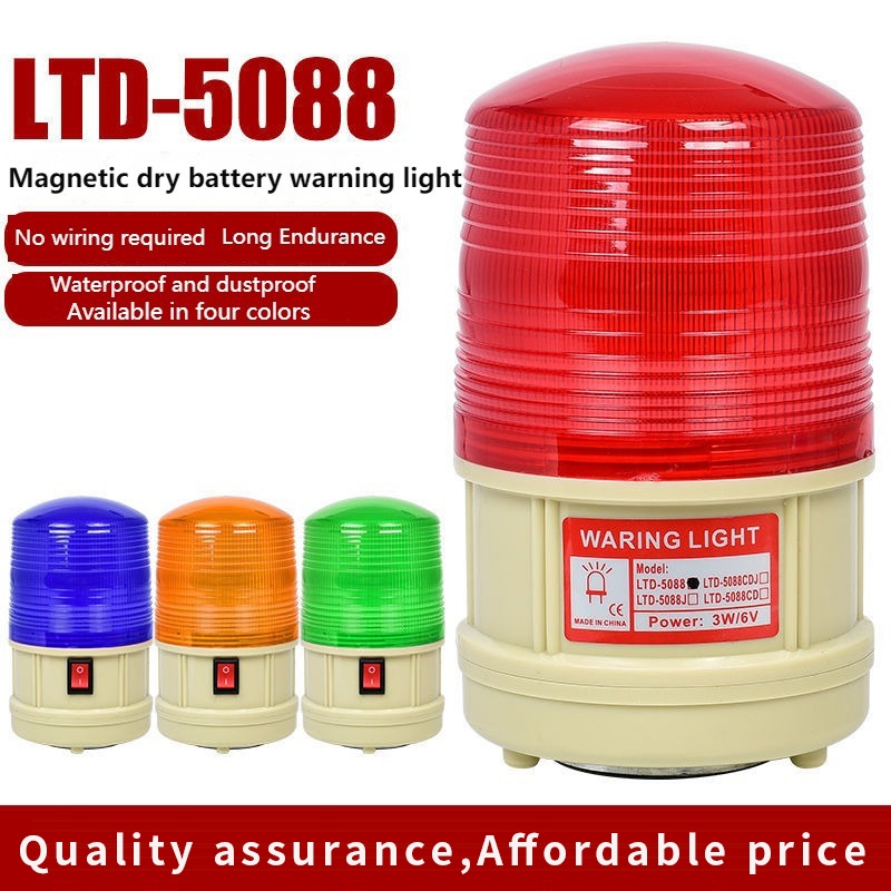 LED strobe signal dry battery magnetic suction warning light LTD 5088 ...