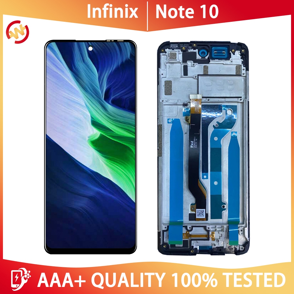 For infinix Note 10 LCD X693 LCD With Frame Display Panel Screen Repair ...