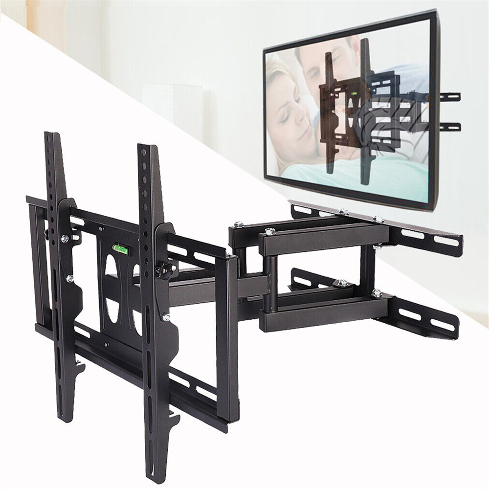 Double Strong Arms TV Wall Bracket Mount Swivel Tilt for 32 40 43 49 50 ...