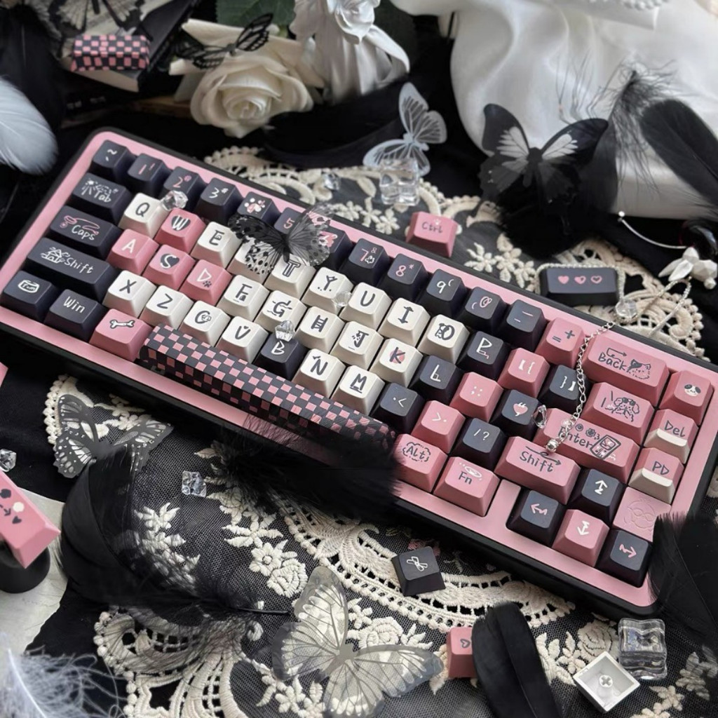 Graffiti puppy Keycap 140 Keys Cherry PBT Five-sided Heat Sublimation ...