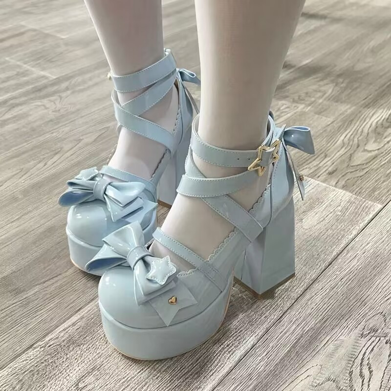 Sweet Lolita Shoes Round Toe Cute Girl Jk Japanese Style Mary Simple ...