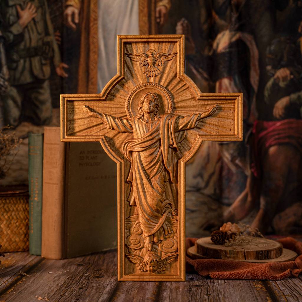 Jesus Cross Jesus Ascension Christian Cross Home Wall Decoration ...