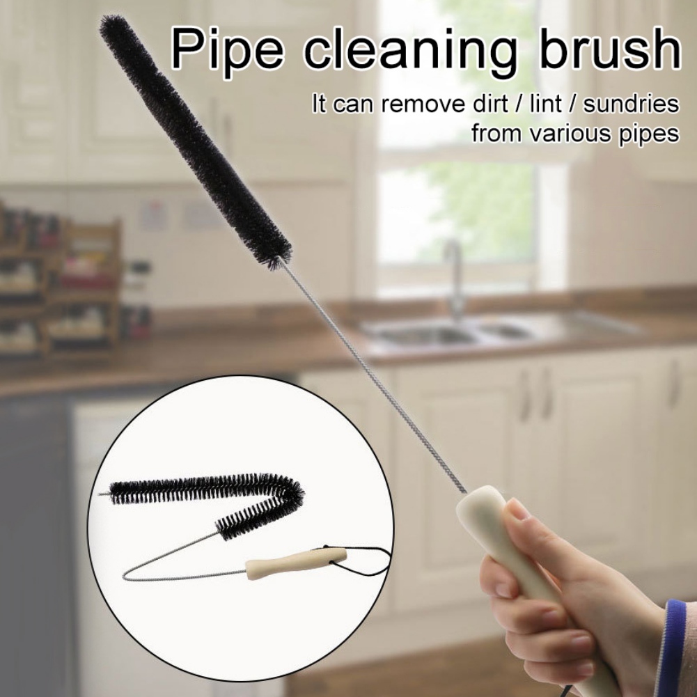 76cm Extra Long Flexible Cleaning Brush with Non-slip Solid Wood ...