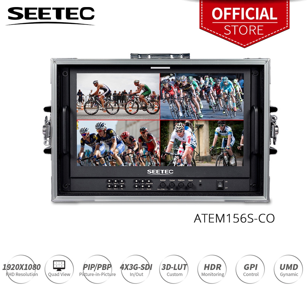 SEETEC ATEM156S-CO 15.6 Inch Multi-Camera Broadcast Monitor,Real-time ...