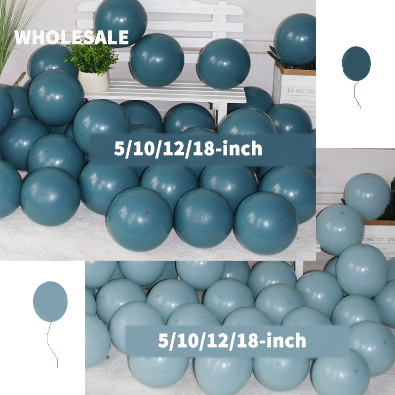 5/10/12/18-Inch Retro Sea Blue Latex Balloons Retro Ice Blue Latex ...
