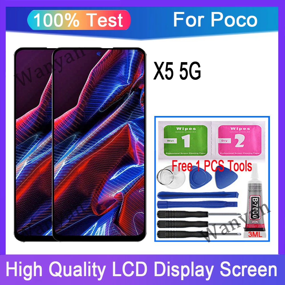 OLED Poco X5 5G LCD Display Touch Screen With Frame Replacement ...