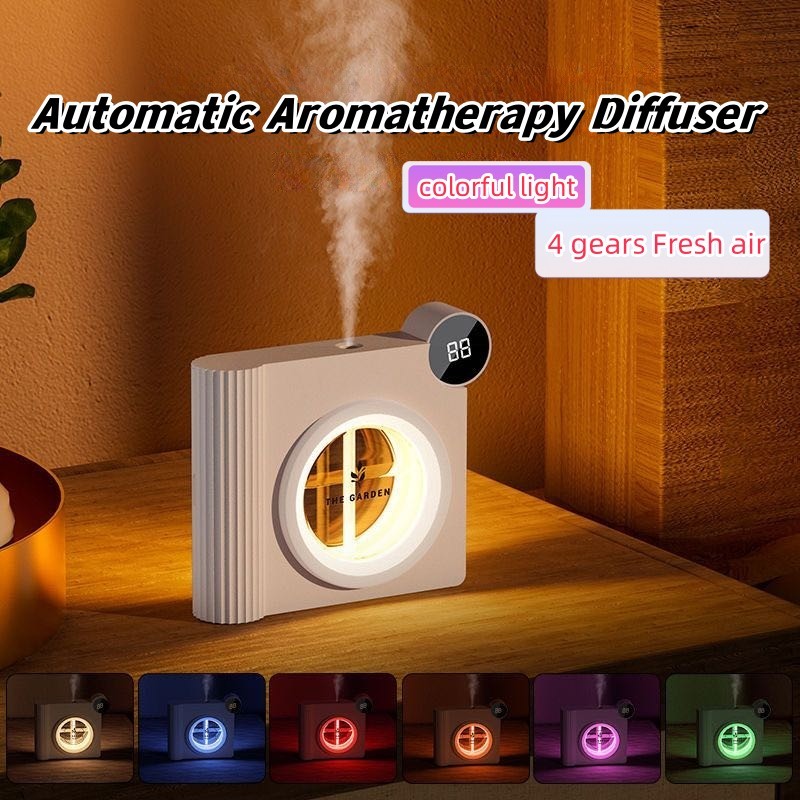 Automatic Essential oil diffuser Digital Display Rechargeable Aroma ...