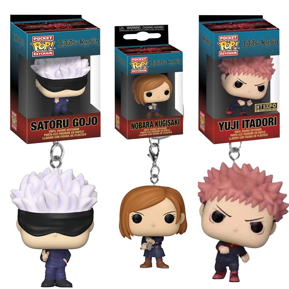 Funko Pop Jujutsu Kaisen Keychain Gojo Satoru Yuji Itadori Keyring ...