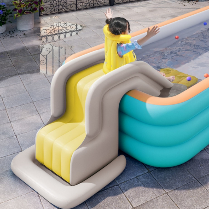 Foldable Inflatable Slide Inflatable Water Slide Use With Swimming Pool ...