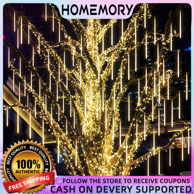 HOMEMORY Christmas Lights LED Meteor Shower Rain Lights Outdoor ...