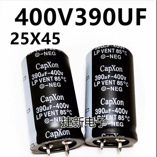 Electrolytic Capacitor 390UF 400V 25 x 45mm CapXon Capacitor 25 x 60mm ...