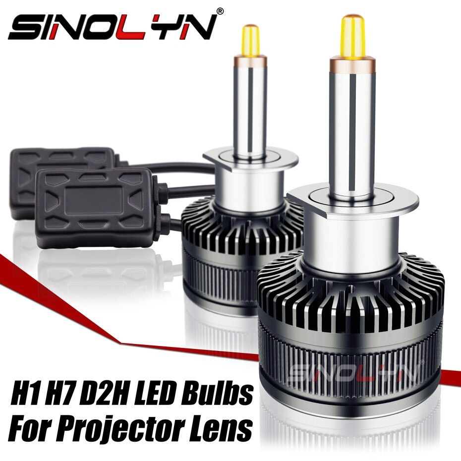 Sinolyn LED D2S H7 H1 H11 D2H 9005 HB3 9006 HB4 LED Headlight Bulbs ...