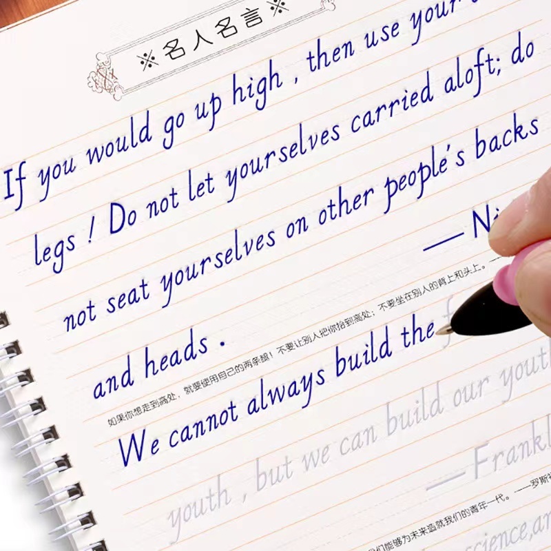 English Calligraphy Practice Book Beautiful Handwriting Copybook ...