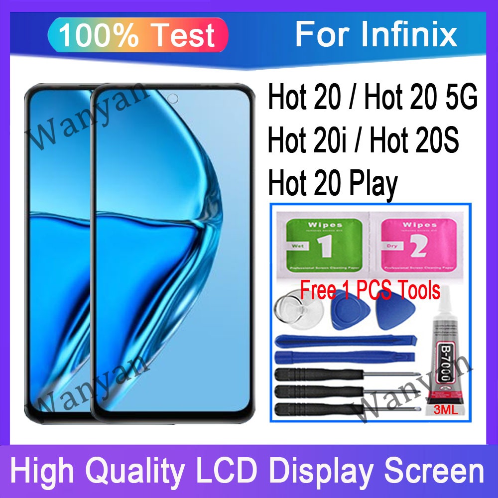 Original Infinix Hot 20 Hot 20 5G Hot 20i Hot 20S Hot 20 Play LCD ...