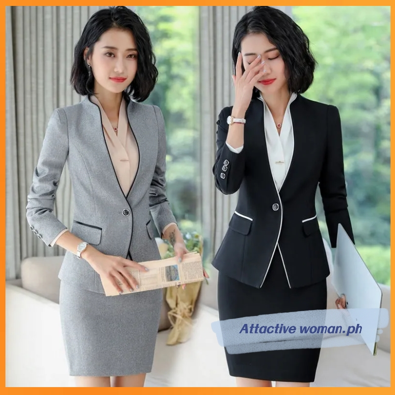 [Ready stock]Coordinates set Korean outfit High-end design corporate ...