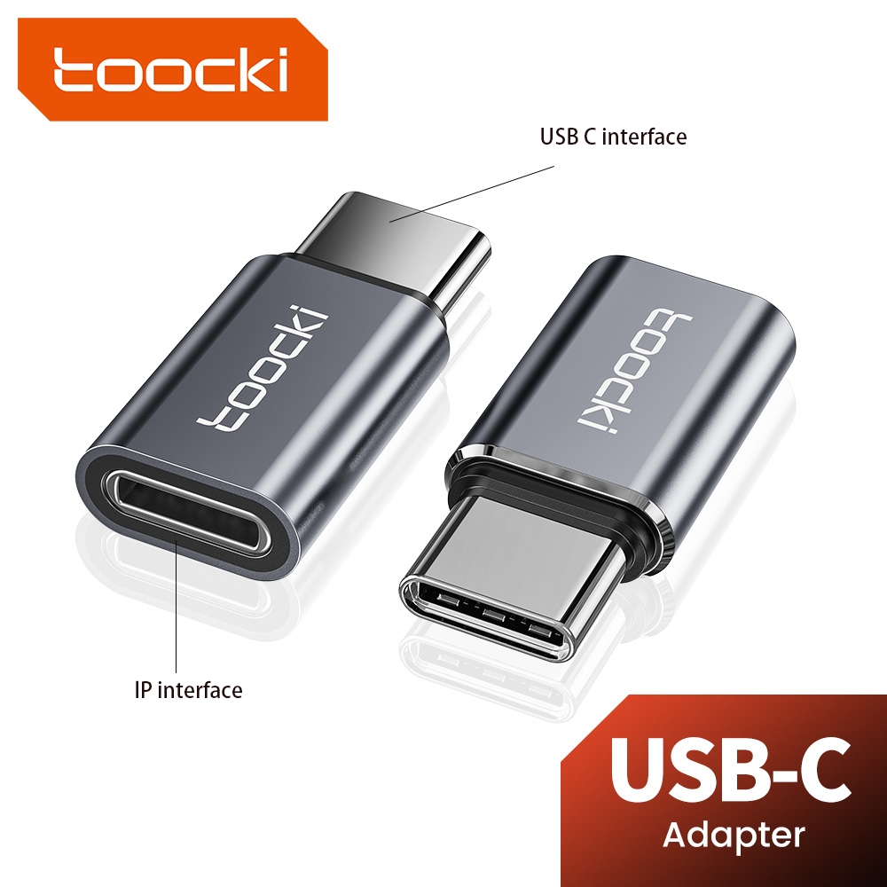 Toocki OTG USB C Male To l0S Female Adapter USB2.0 Data Transmission ...