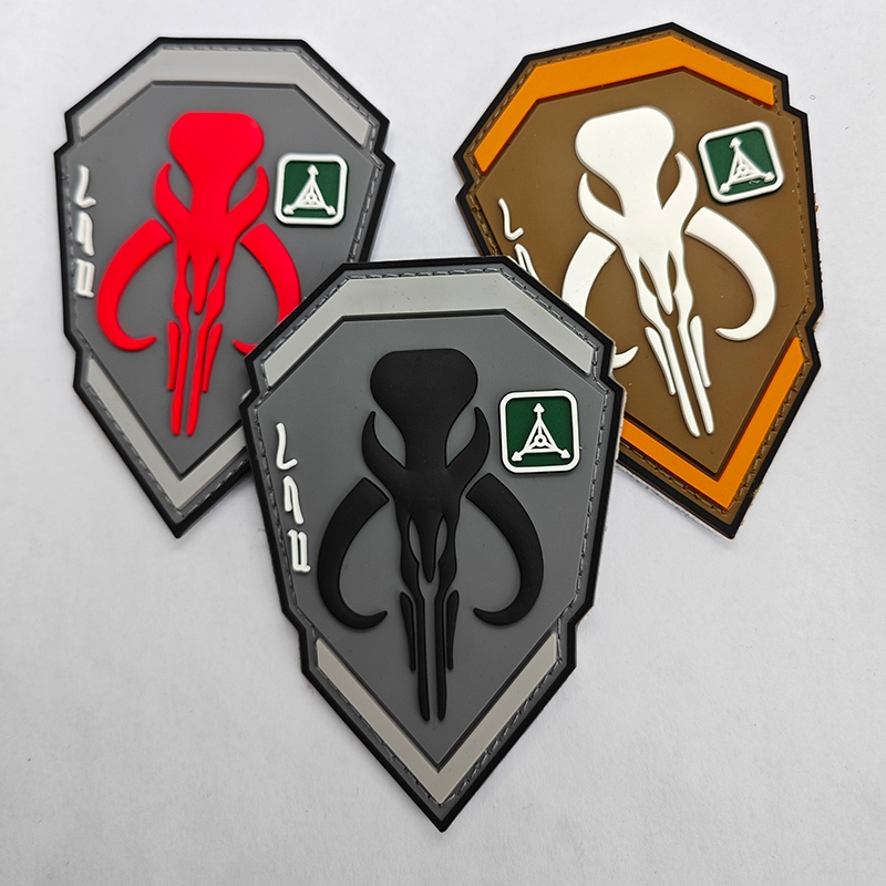 Pvc 3D Rubber Patch The Mandalorian Morale Badge with Hook Jacket ...