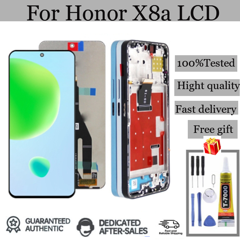 For Honor X8a CRT-LX1 CRT-LX2 CRT-LX3 LCD Display Touch Screen Digitizer Assembly Replacement ...
