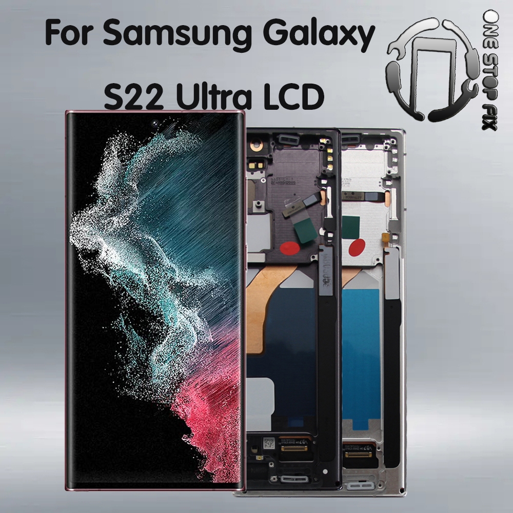 AMOLED Display for Samsung Galaxy S22 Ultra 5G LCD Touch Screen Repair ...