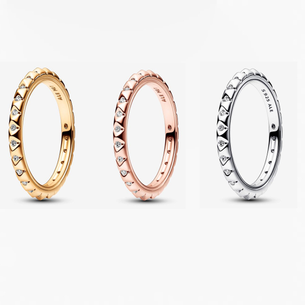 Pandora ME Conical Index Finger 925 Silver Gold Rose Gold Ring ...