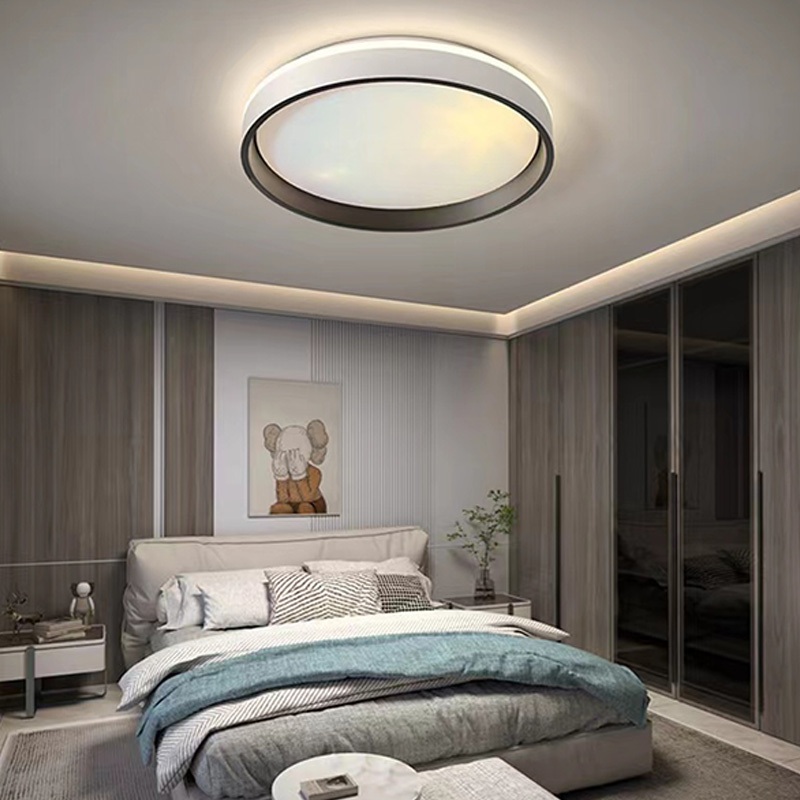 AIMI Nordic Modern Acrylic Ceiling Lamp Round Bedroom Ceiling Lamp ...
