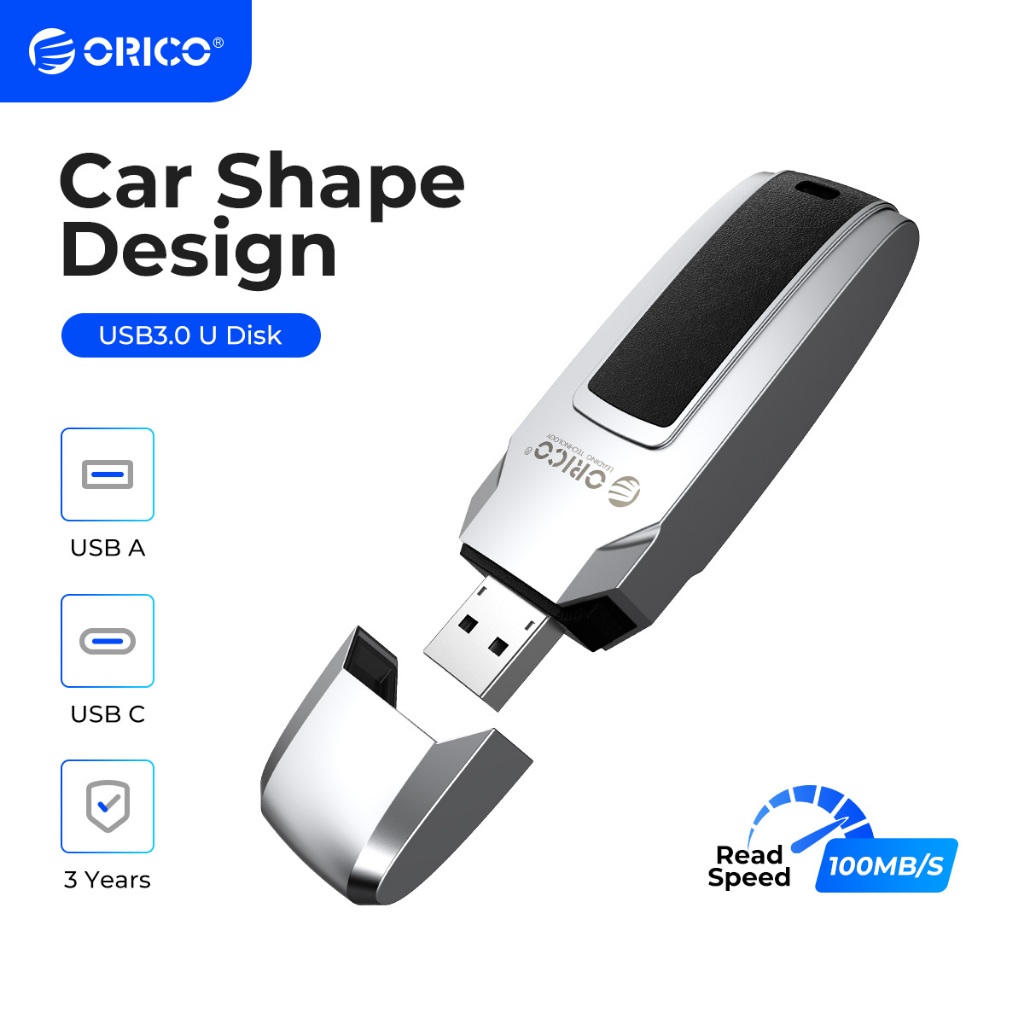 ORICO USB Flash Drive Original 32GB 64GB 128GB 256GB Type C Memory Stick U Disk 100MB/s（ORICO-U3 ...