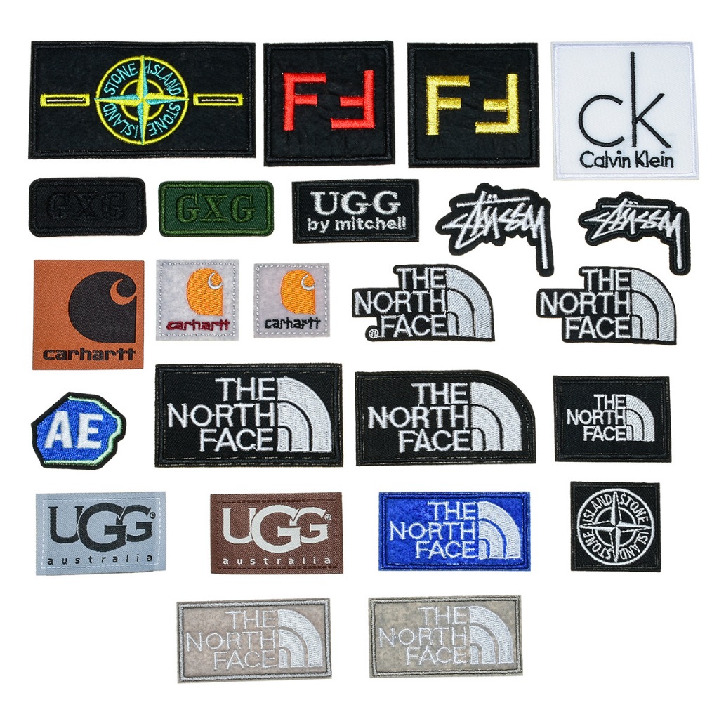 Customize Logo Brand Patches Luxury Brand Embroidery Iron on Sew on ...