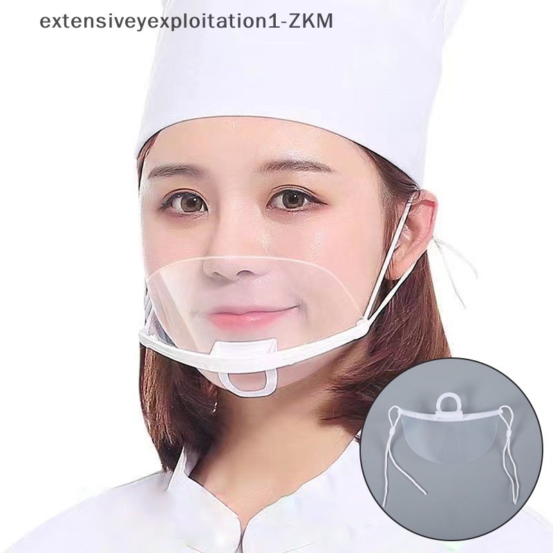 10 pcs mouth shield Chef Anti-Fog Cover reusable mask ransparent ...