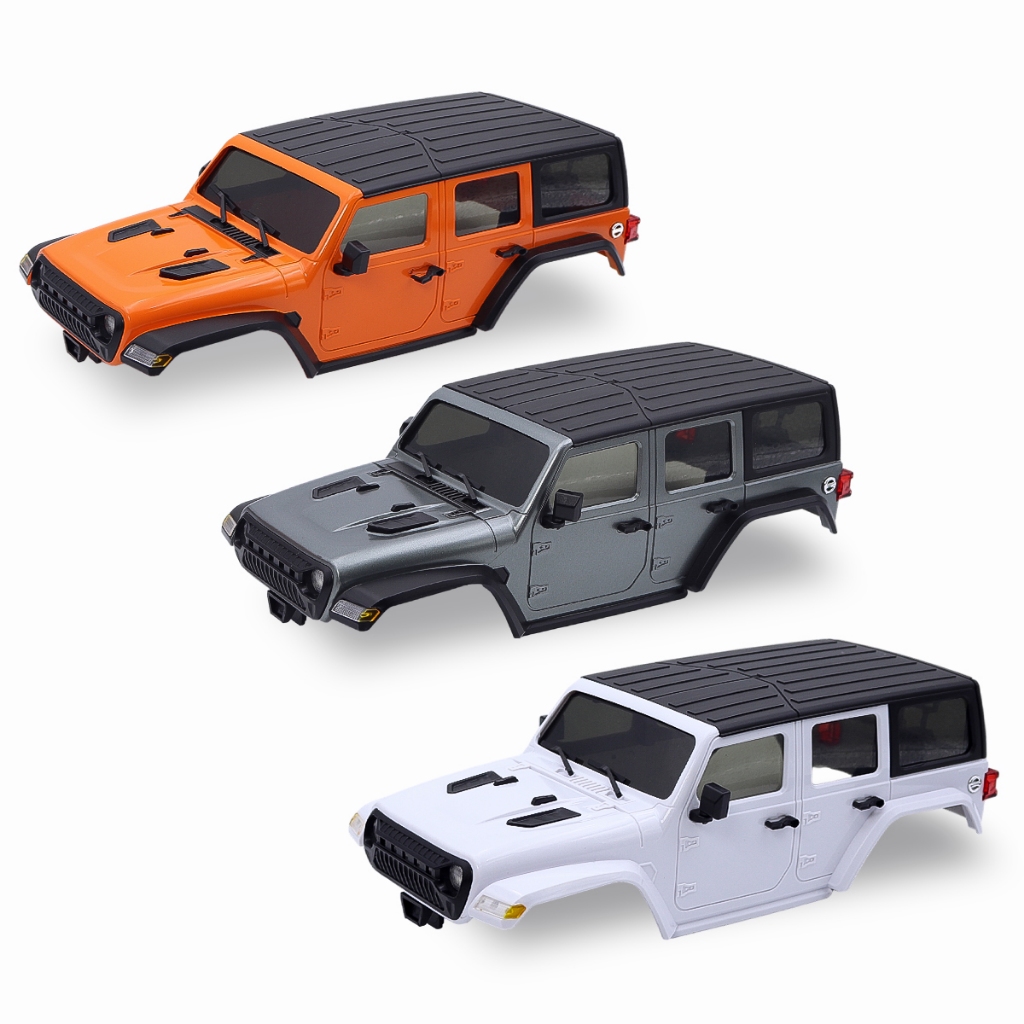 155mm/6.10in Wheelbase ABS Hardtop Body Kit With Front Rear Bumpers For ...