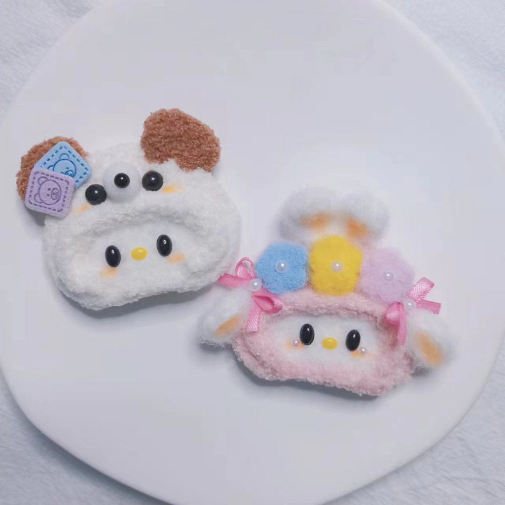 Kt Cartoon Cross-Dressing Hair Clip Autumn Winter Cute Plush Cartoon ...