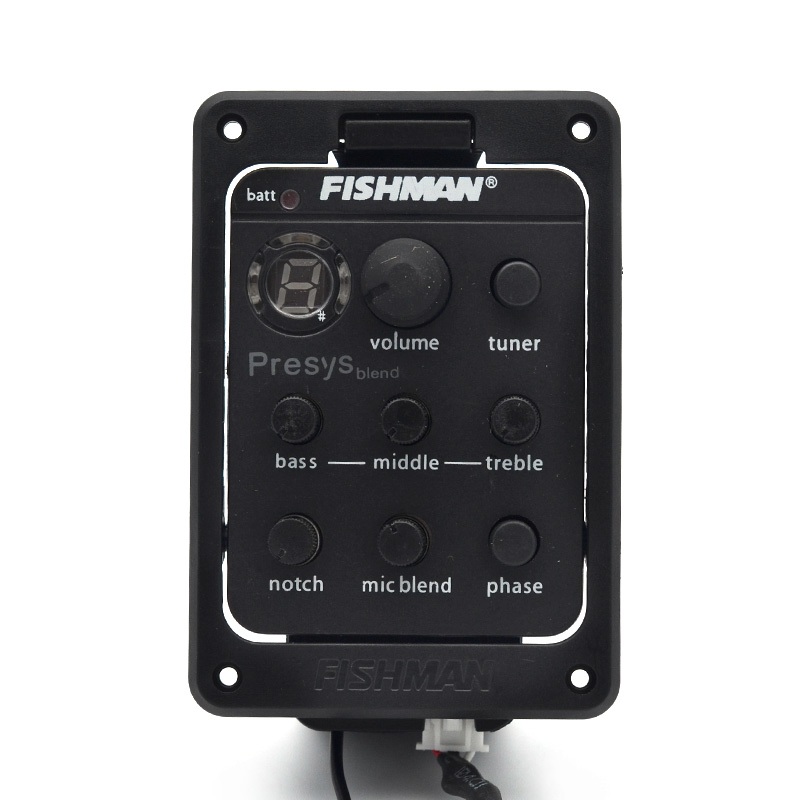 FISHMAN 301 Mic Blend Dual Model Guitar Preamp EQ Tuner Piezo Pickup ...