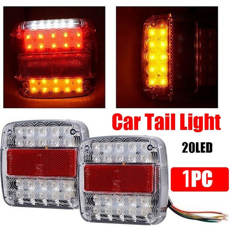 1X 20 LED Stop Rear Tail Reverse Light Indicator Lamp Trailer ...