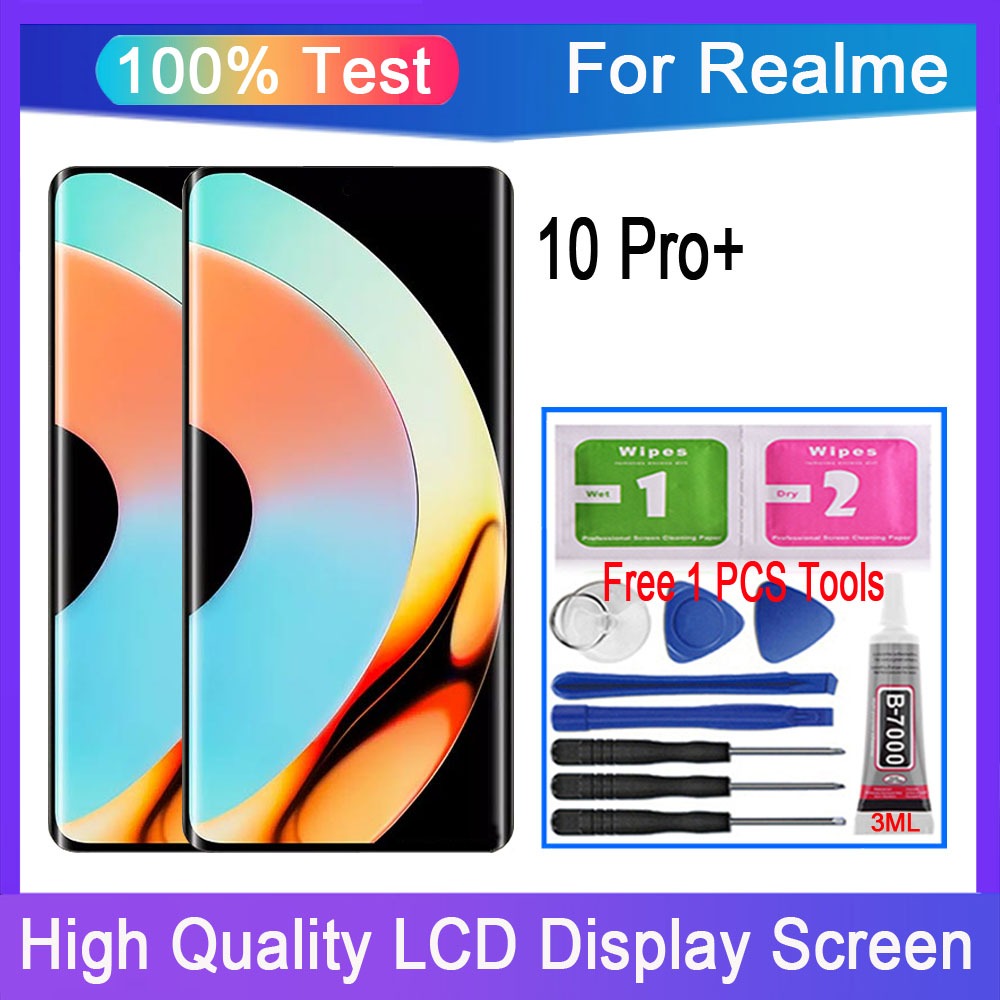 OEM For AMOLED Realme 10 Pro+ 10 Pro Plus 5G LCD Display Touch Screen ...
