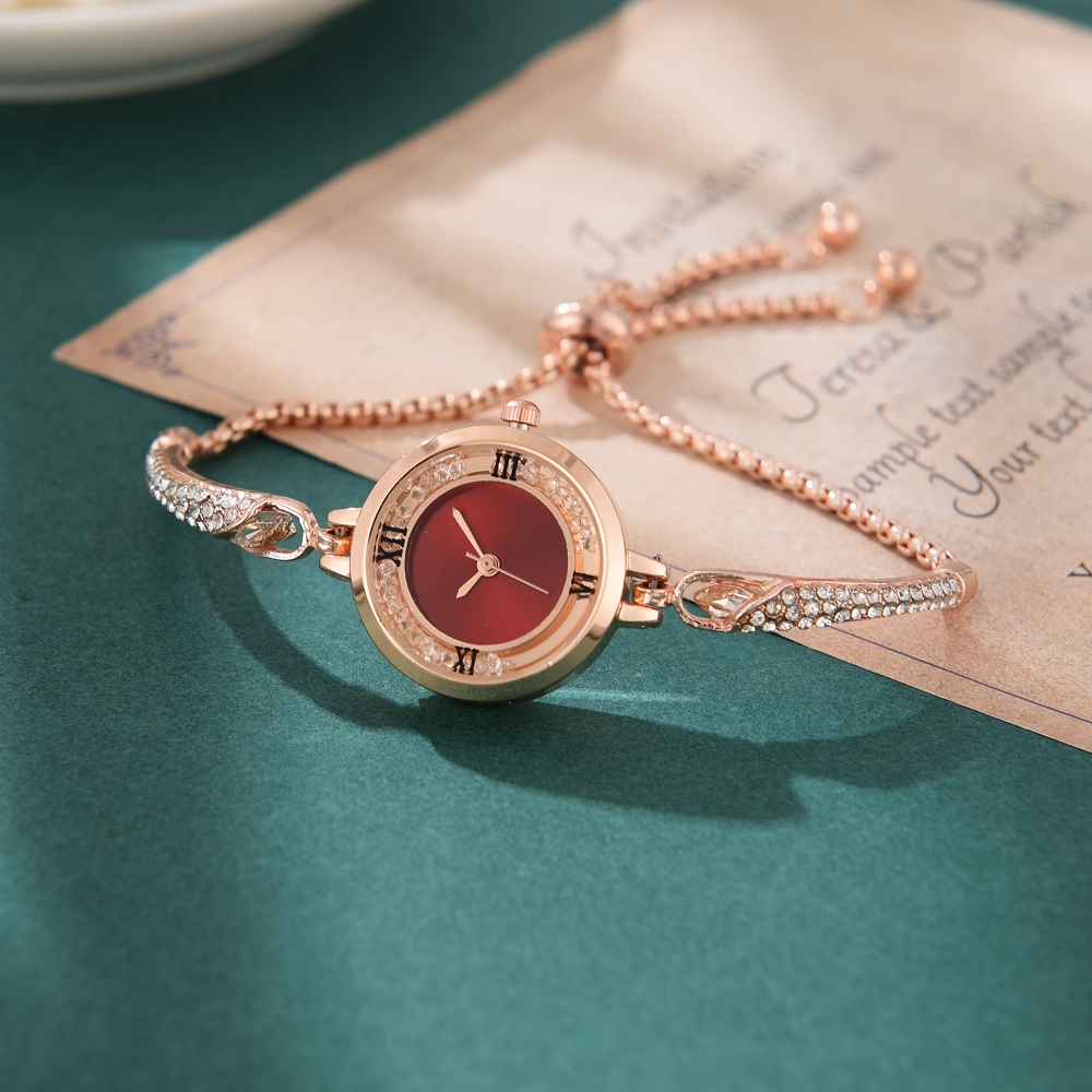 Women's Watch Strap Bracelet Watch Water Diamond Flowing Sand Small ...