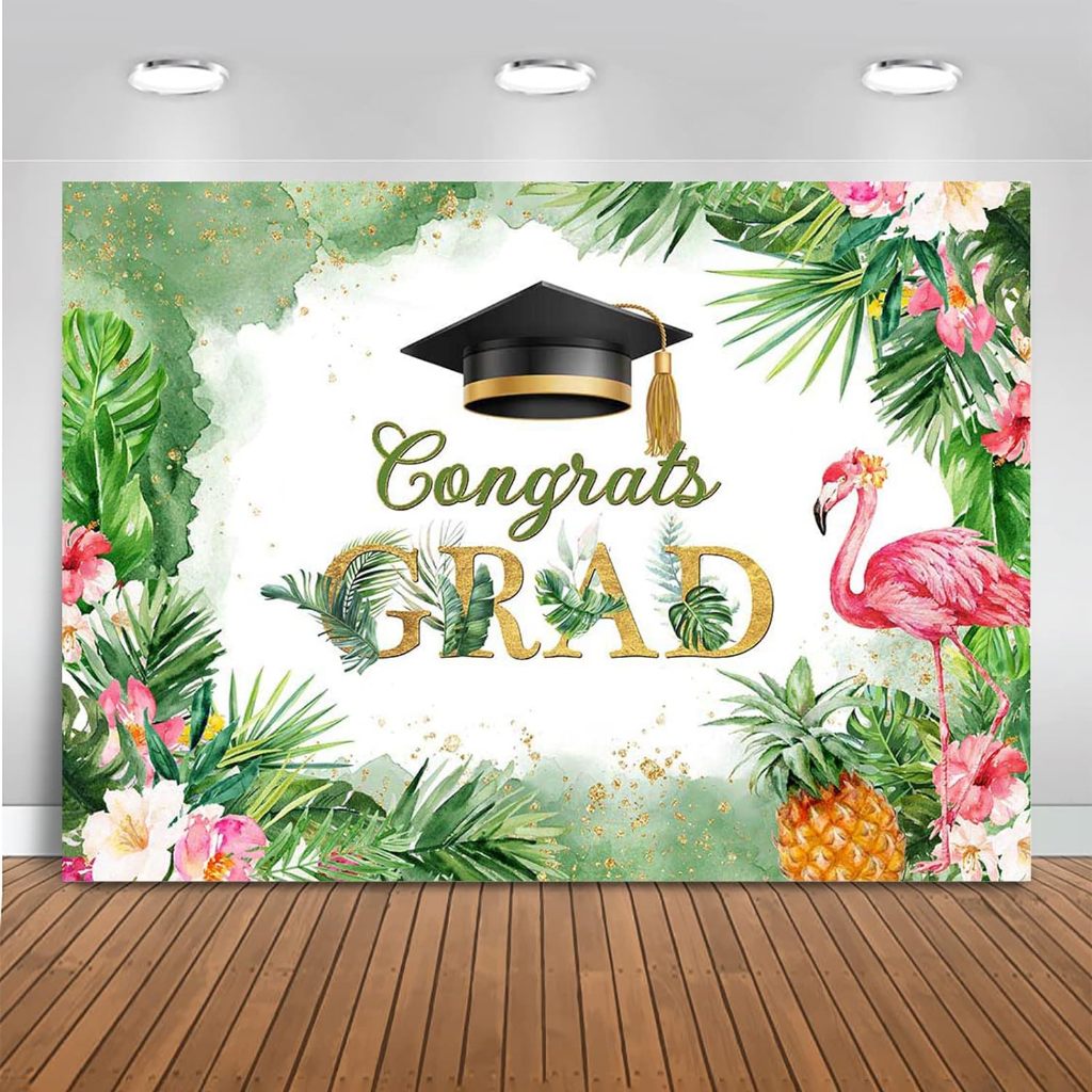 7x5ft Aloha Graduation Photography Backdrop Class of Congrats Grad ...