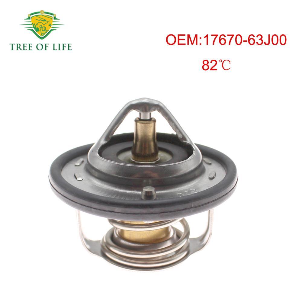 17670-63J00 Engine Coolant Thermostat 82C For Suzuki Grand Vitara ...