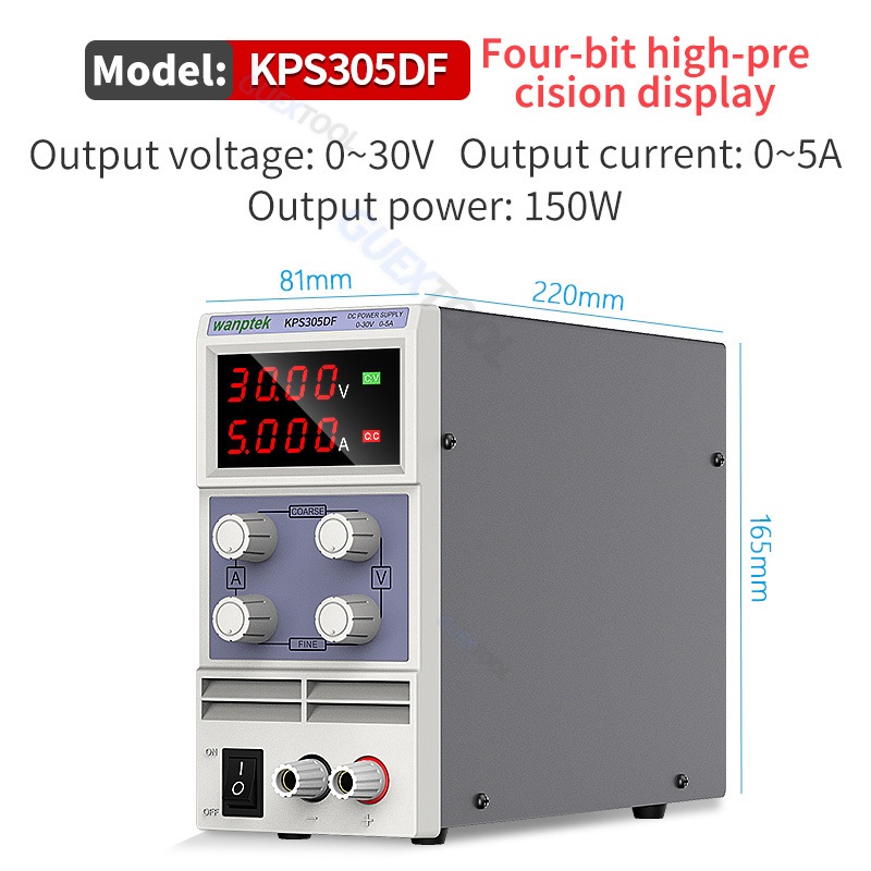Wanptek Adjustable DC power supply 30V 10A LED Digital Lab Bench Power Source Stabilized Power ...